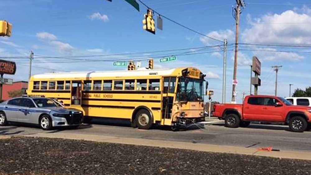 Students taken to hospital after school bus crash in Anderson County