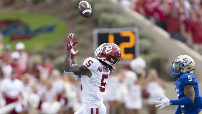 WR Andrel Anthony will miss the rest of the season for No. 5 Oklahoma ...