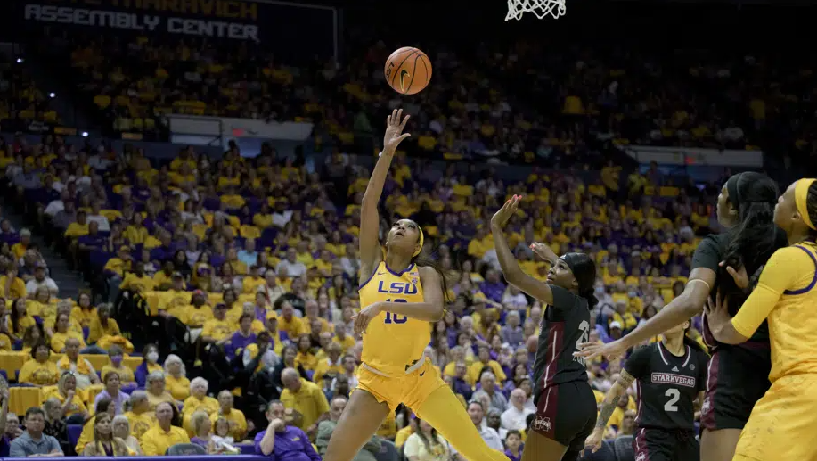 Reese ties LSU double-double mark, No. 5 Tigers top MSU