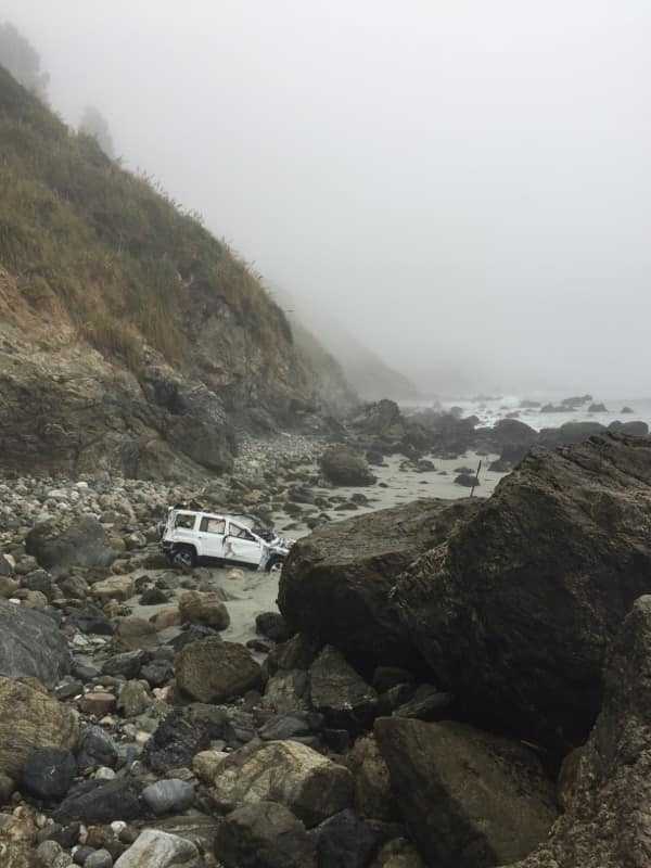 Woman who survived 7 days on Big Sur beach shares crash site photos