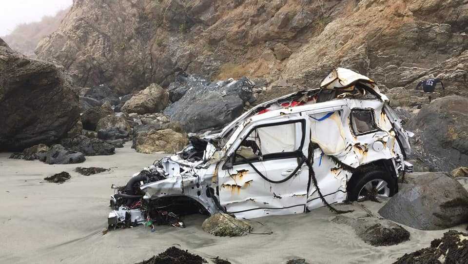 Woman who survived 7 days on Big Sur beach shares crash site photos
