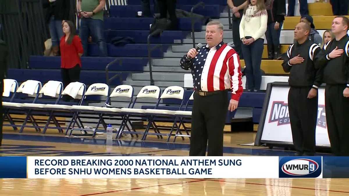 Man breaks record for number of times singing 'The Star-Spangled Banner'