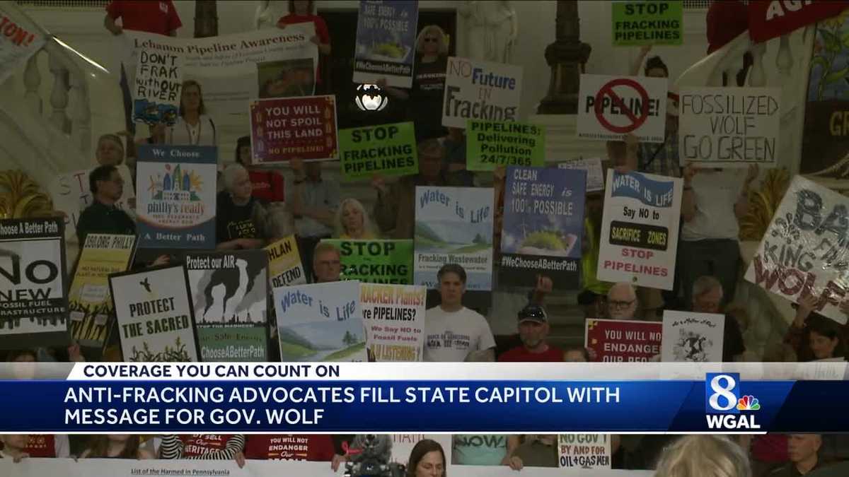Rally demands end to natural gas fracking in Pennsylvania