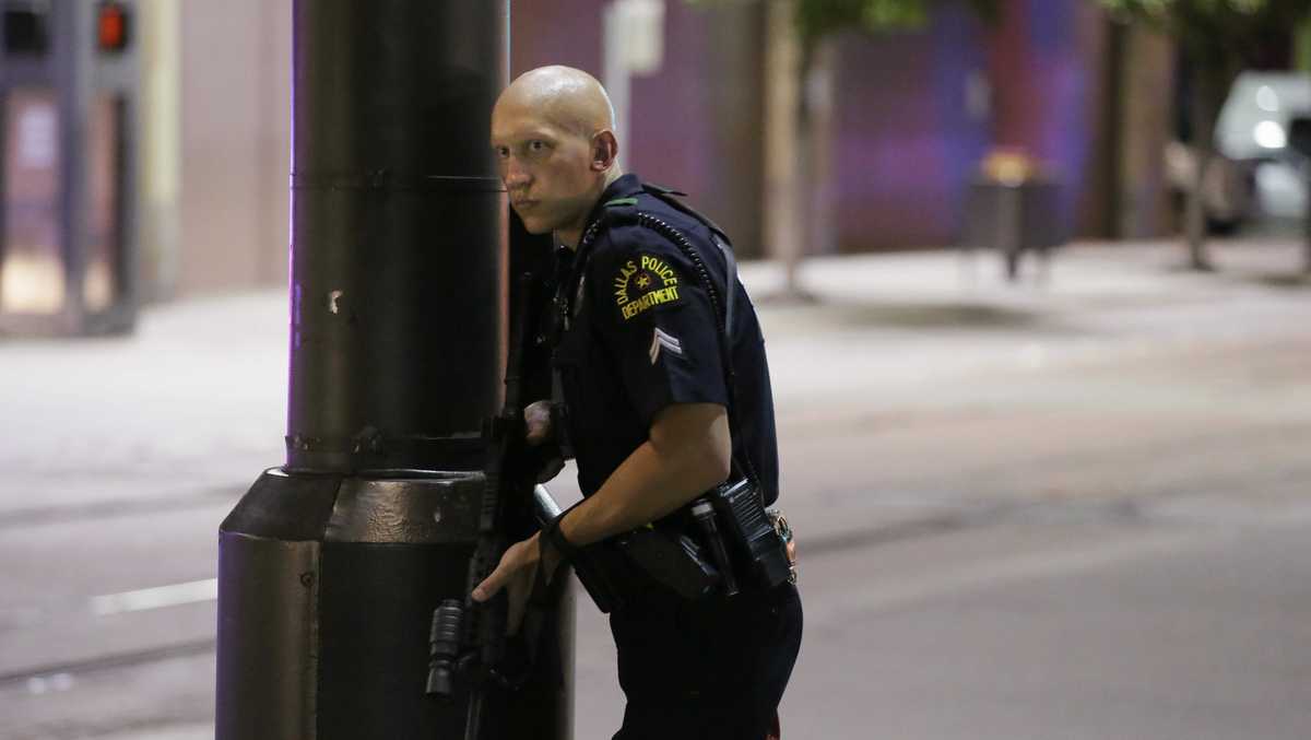 Photos: 5 police officers killed by sniper during Dallas protest