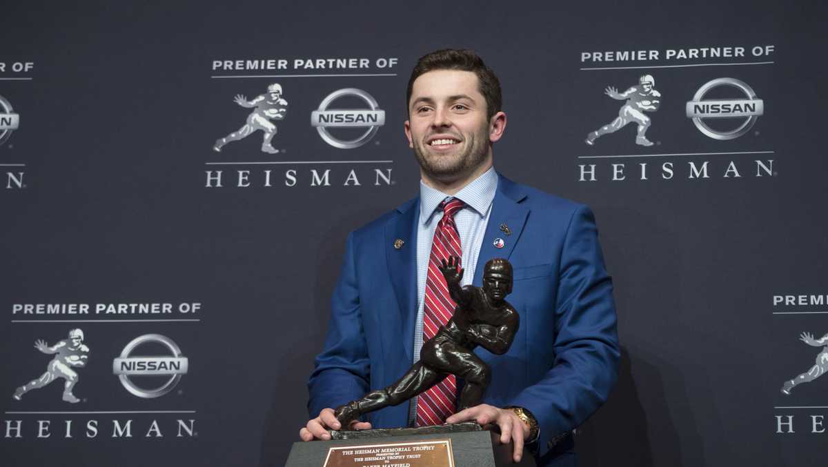 Baker Mayfield’s Heisman statue to be unveiled at spring game, Coach ...