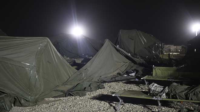 22 injured after tents collapse on NorCal military base
