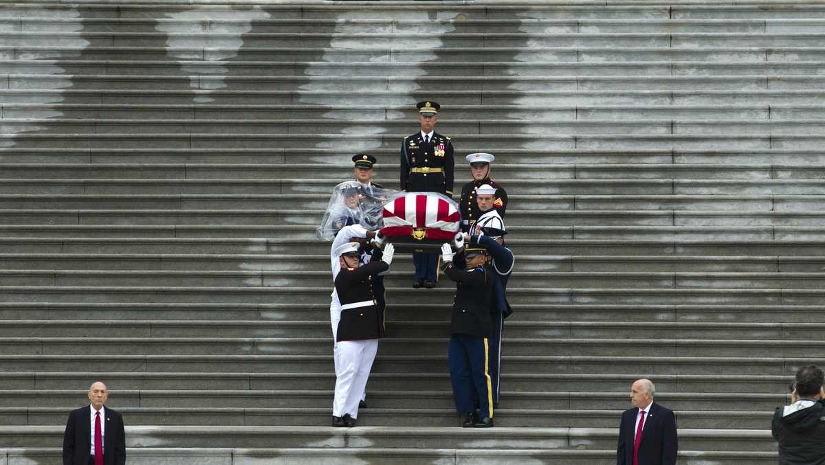 Memorializing a maverick: Sen. John McCain honored at Washington ...