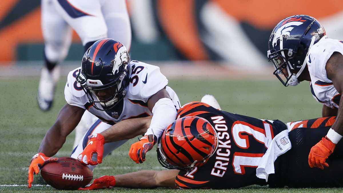 Lindsay leads Denver to 3rd straight win, 24-10 over Bengals