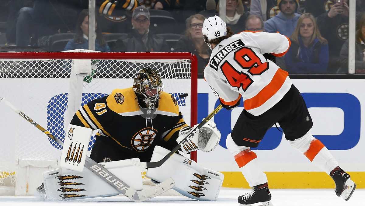 Farabee scores in shootout, Flyers beat Bruins 3-2