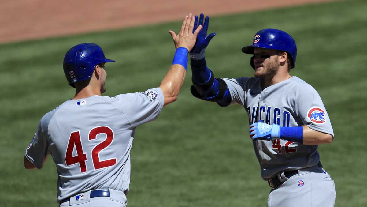 Schwarber homers twice as Cubs pound Reds 10-1﻿
