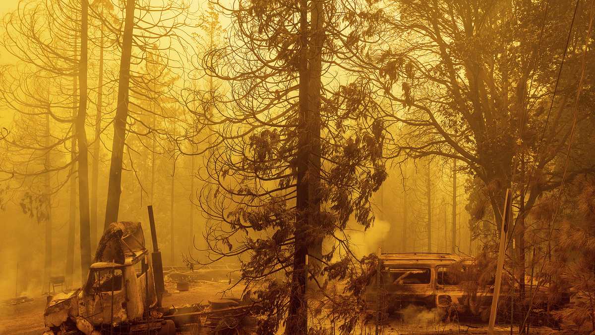Explosive wildfires across California stoked by fierce winds