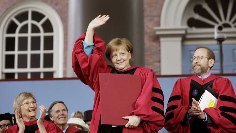 Angela Merkel awarded with Harvard honorary degree