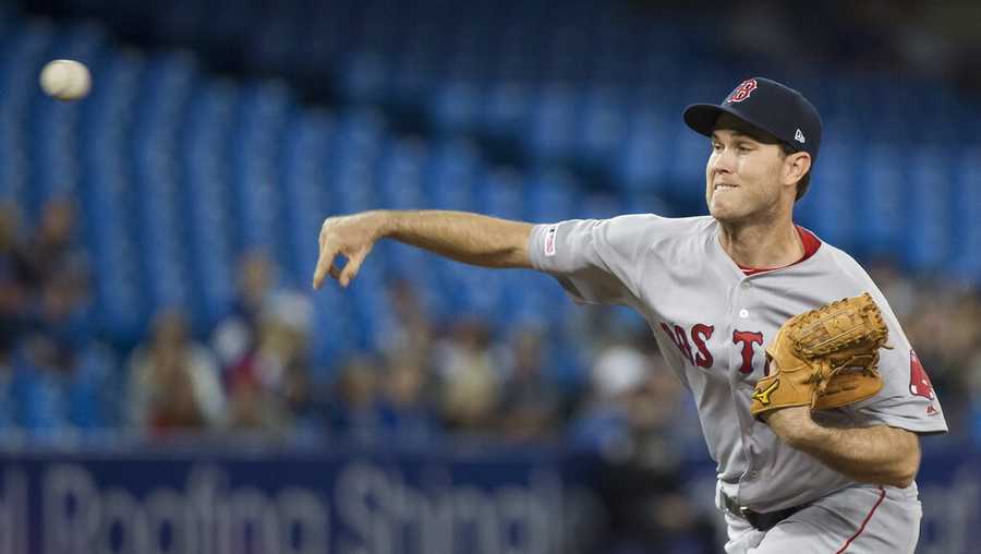 Weber gets first win as starter, Red Sox beat Jays