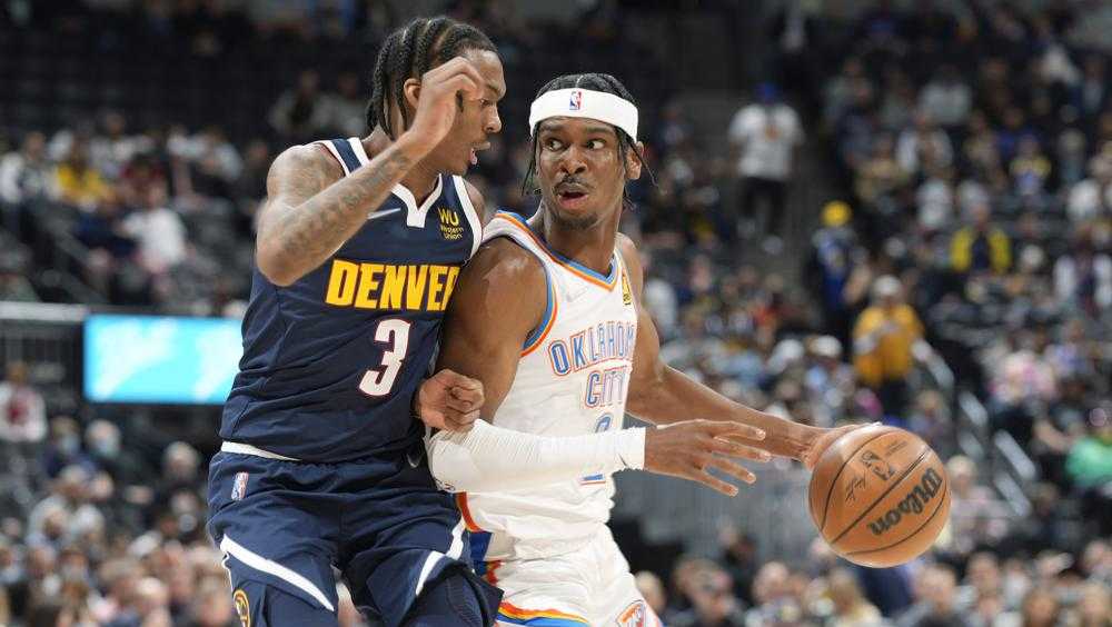 Gilgeous-Alexander, Roby lead Thunder by Nuggets, 119-107