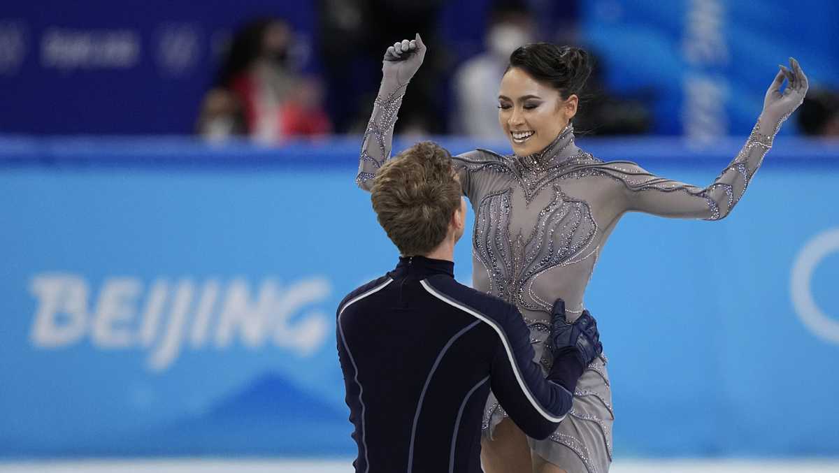History was made in the team figure skating event tonight