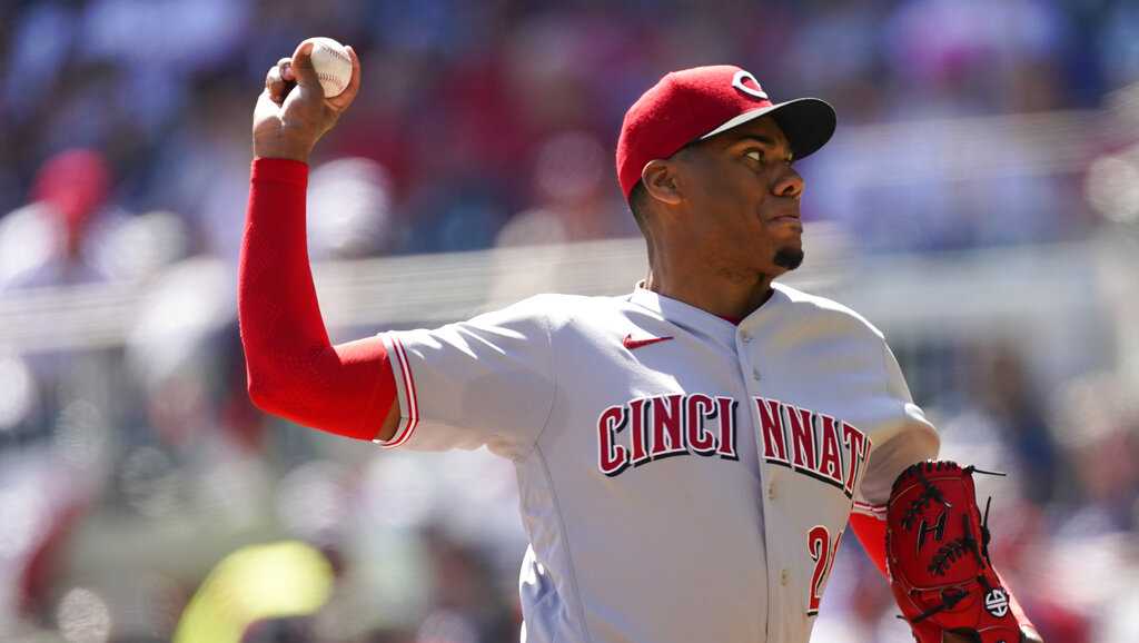 Reds pitcher Hunter Greene makes MLB debut