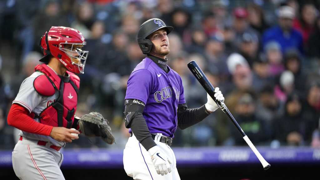 Reds play the Rockies after Pham's 4-hit game