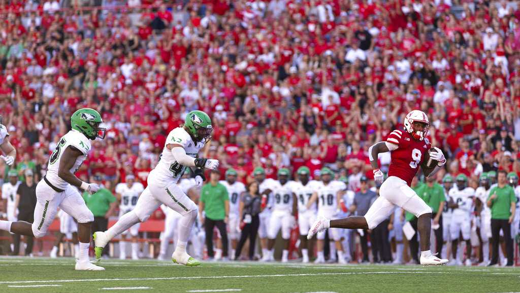 Nebraska wins first home game of the season against North Dakota