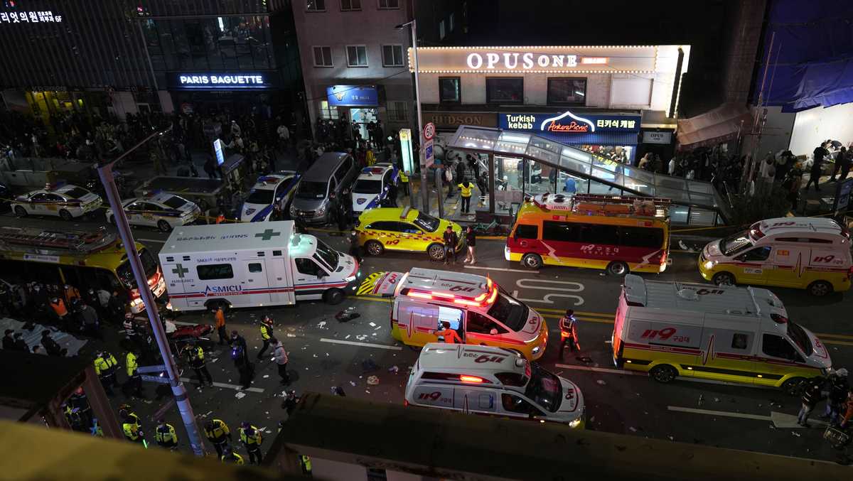 Crowd surge kills at least 151 at Halloween festivities in Seoul