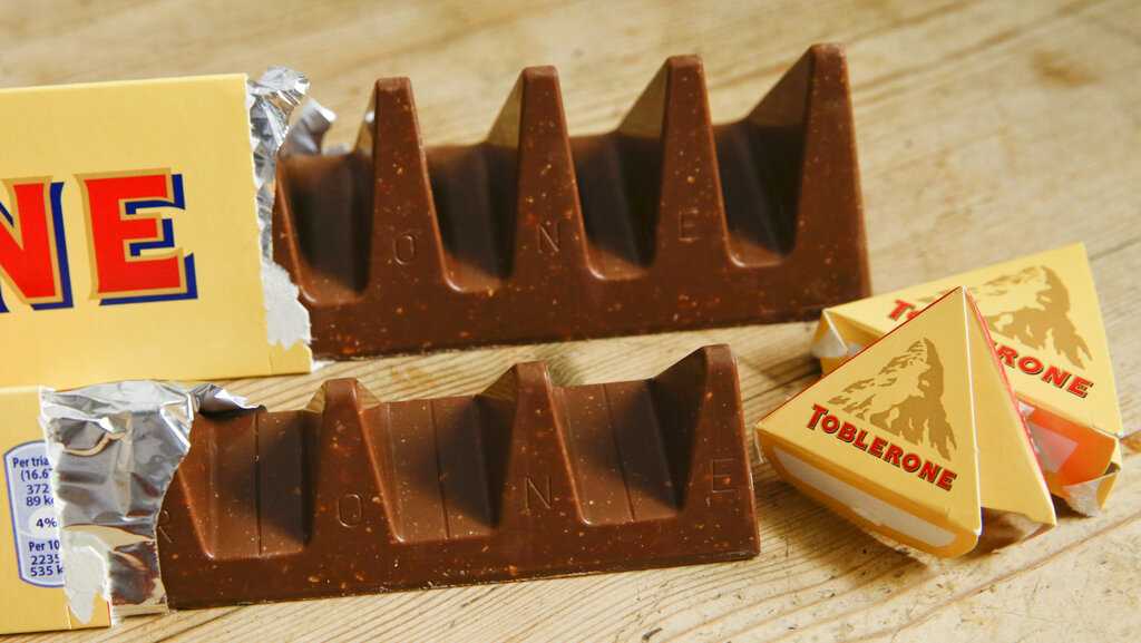 Toblerone drops iconic Swiss peak design from package. Here's why