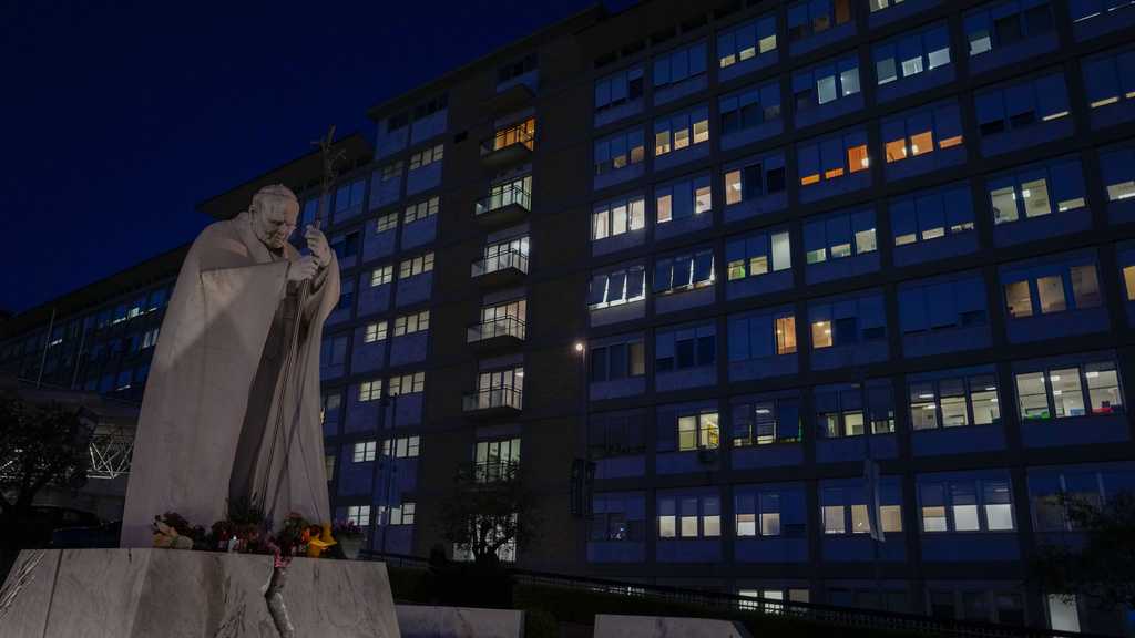 Vatican: Pope has good night in hospital despite infection