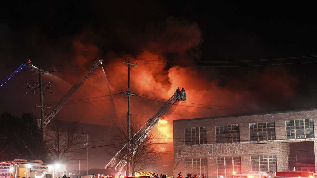 PA warehouse fire: Multiple explosions at SPS Technologies