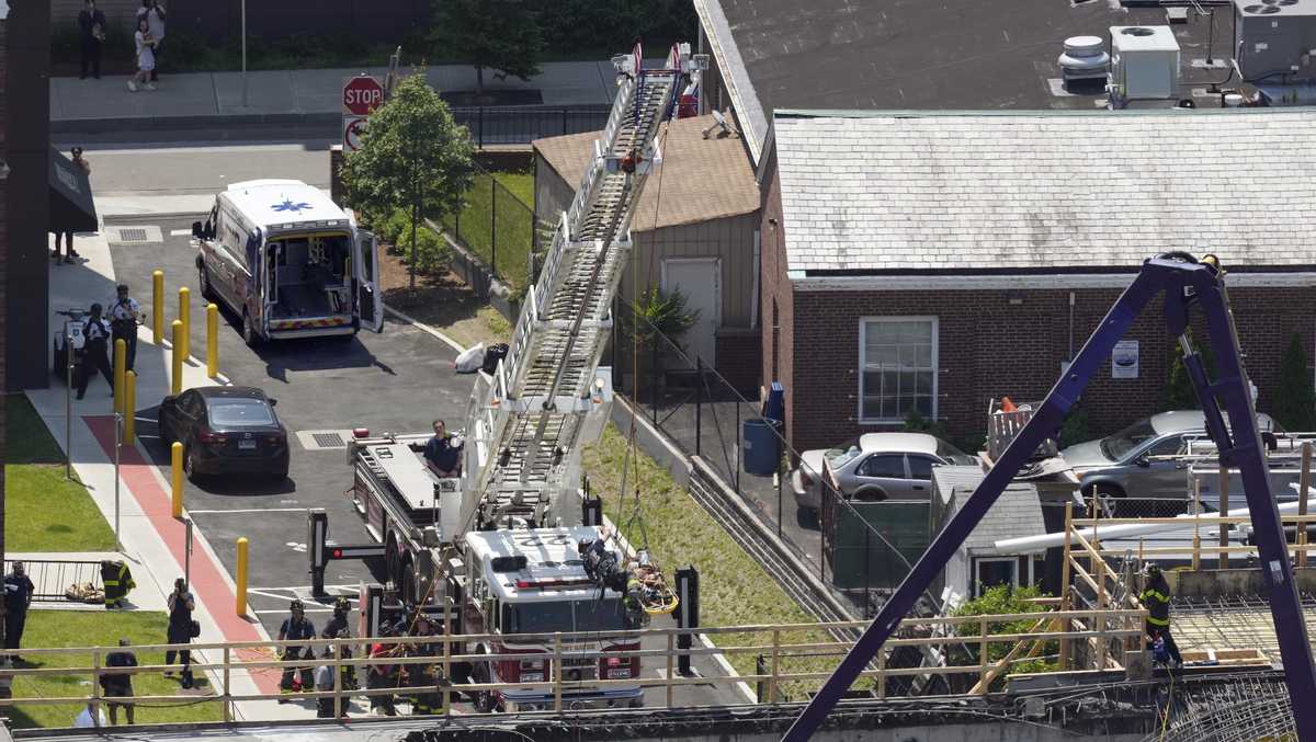 8 rescued after building partially collapses near Yale medical school