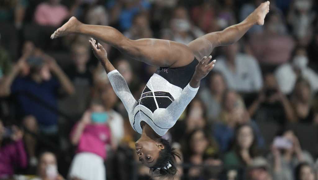 Simone Biles Dazzles In Her Return From A 2 Year Layoff To Dominate The