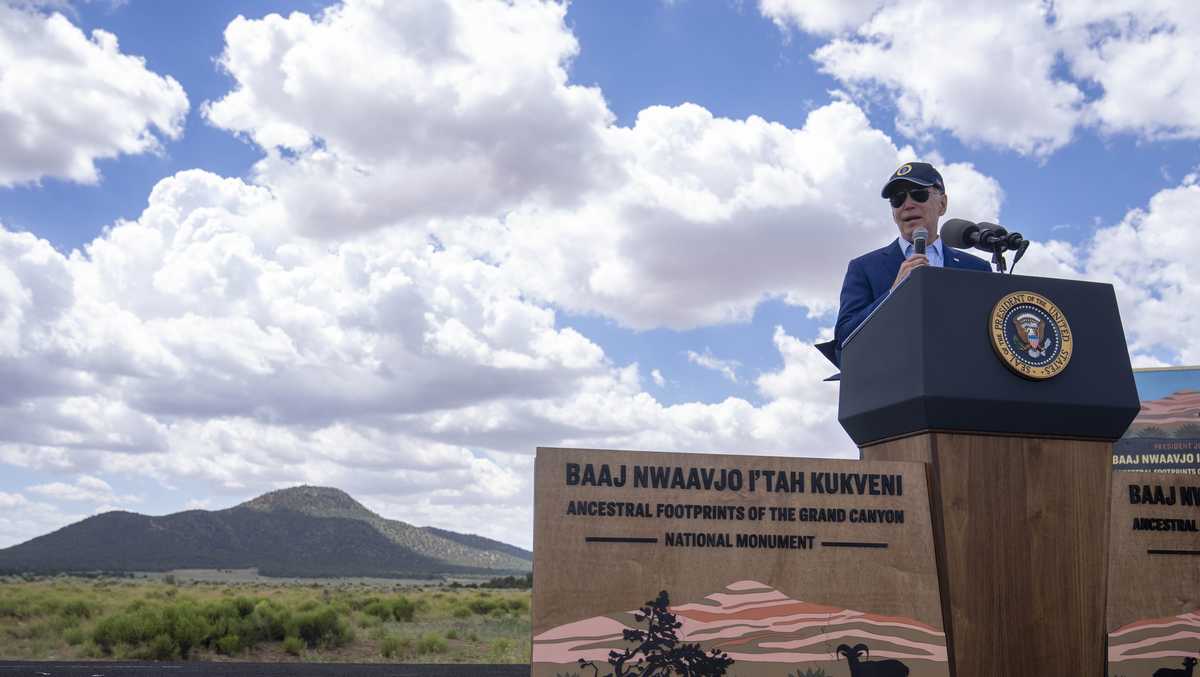 Biden creates new national monument at Grand Canyon