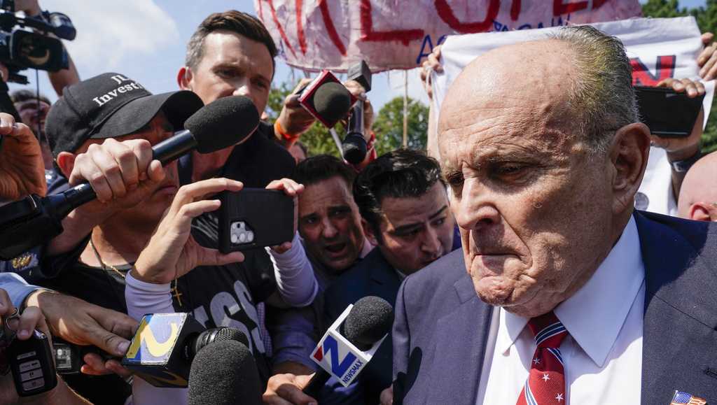 Rudy Giuliani pleads not guilty to charges in Georgia election case