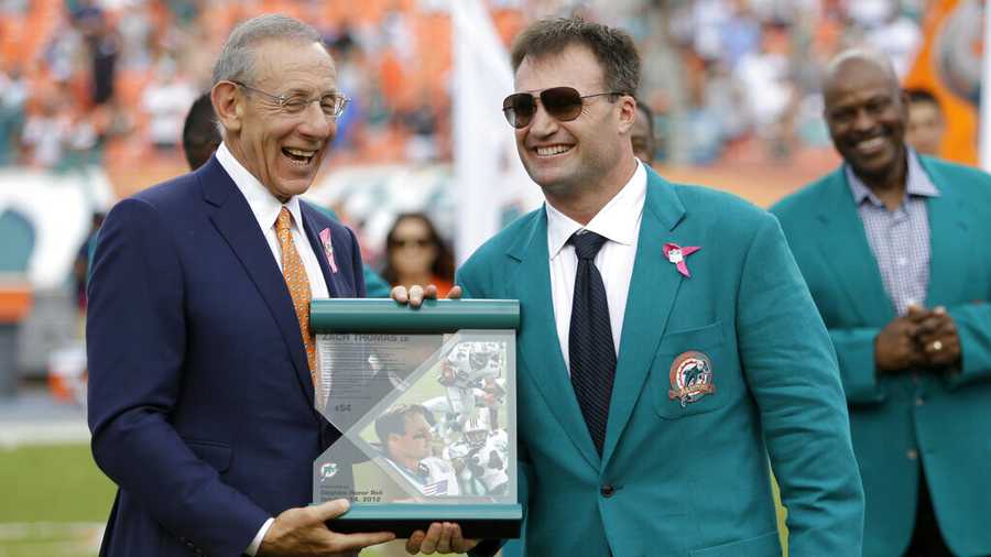 Miami Dolphins to recognize Pro Football Hall of Famer Zach Thomas ...