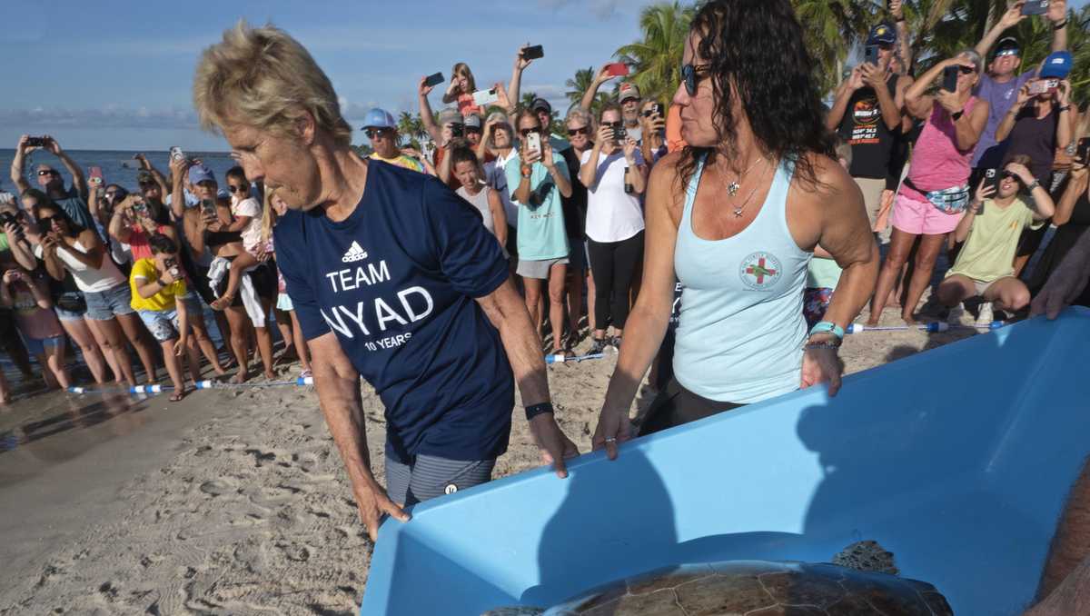 Photo Gallery: Nyad marks anniversary of Cuba-Florida swim, freeing ...