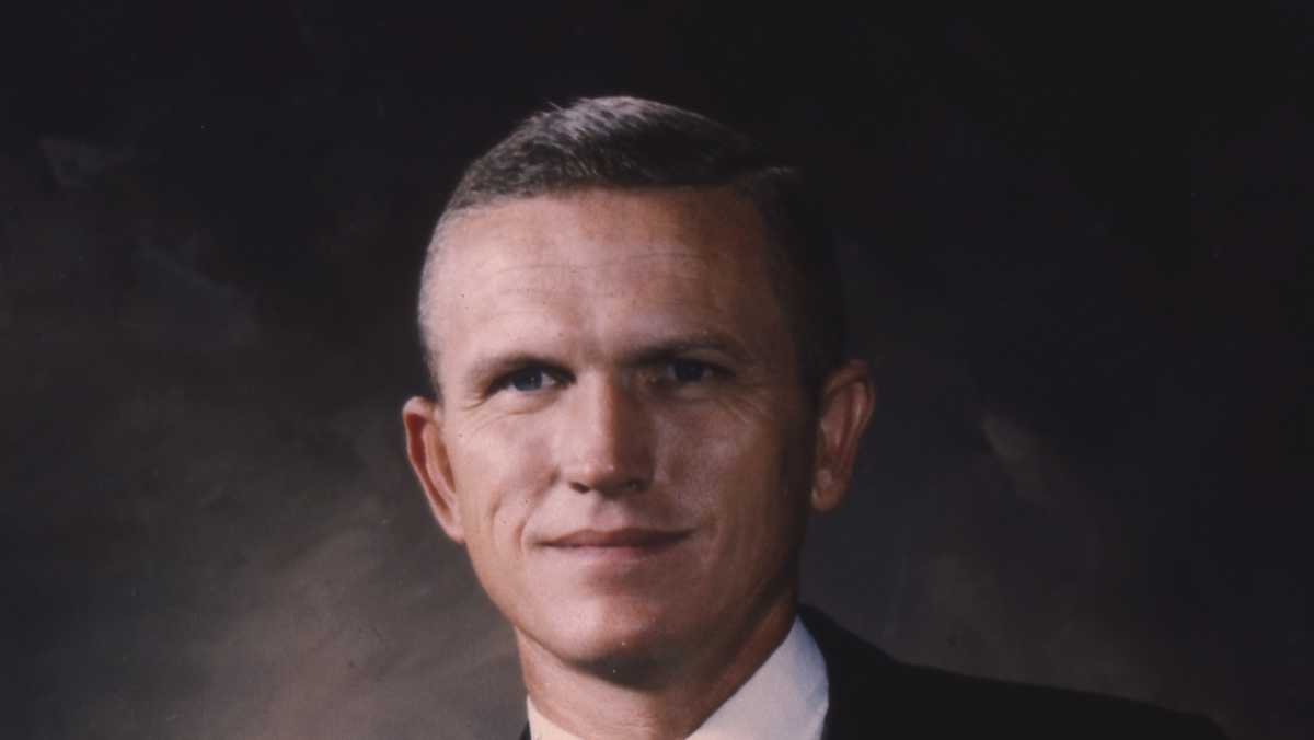 Astronaut Frank Borman, commander of the first Apollo mission to the ...