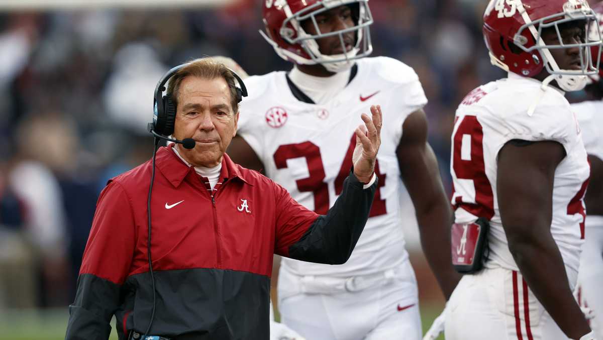 Coach Saban after Alabama wins the Iron Bowl