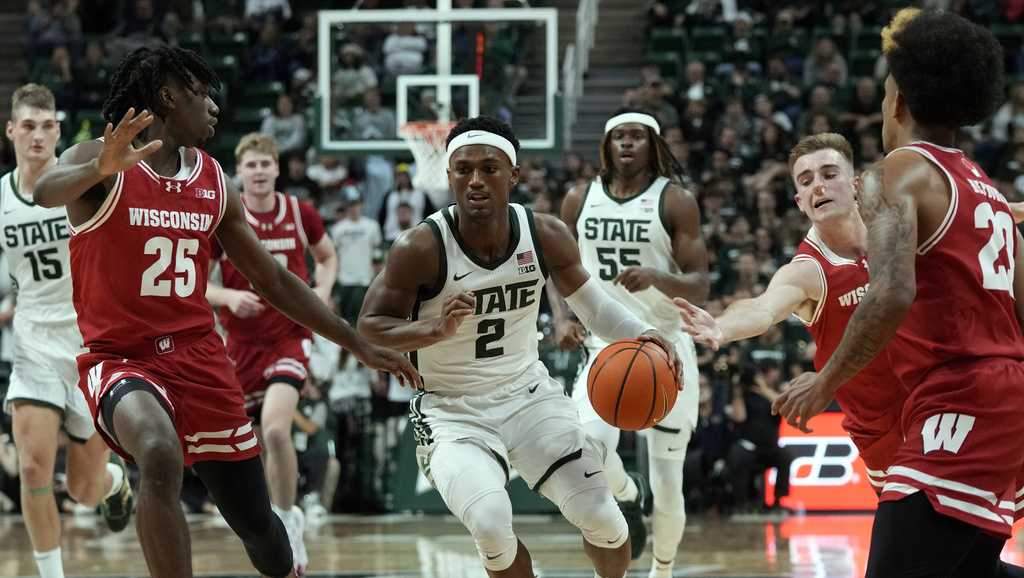 Wisconsin tops Michigan State 70-57 for 6th straight win