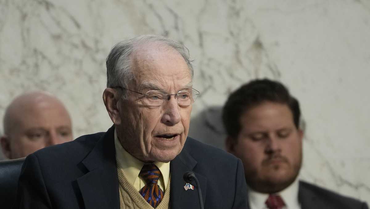 An Iowa senator has been hospitalized in D.C.