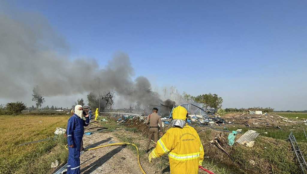 At least 23 killed in explosion at Thailand fireworks factory