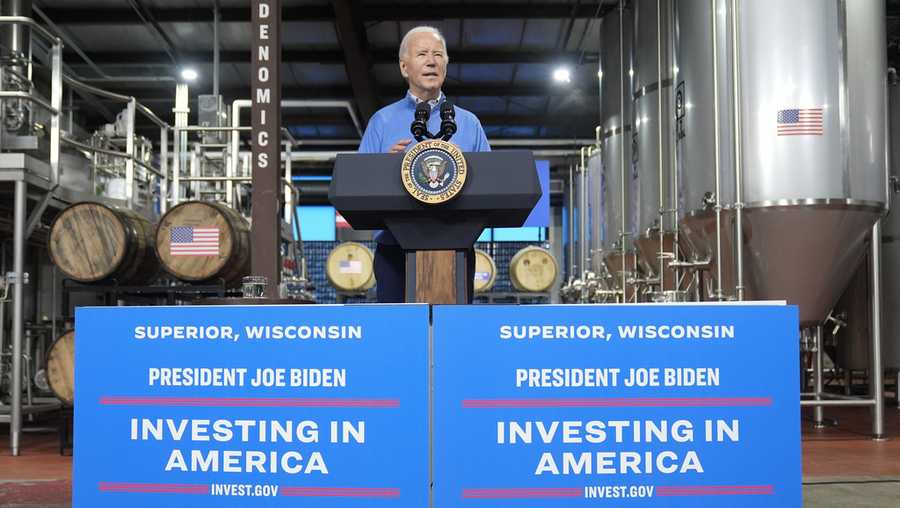 Biden returns to a deteriorating Wisconsin bridge for an election-year ...