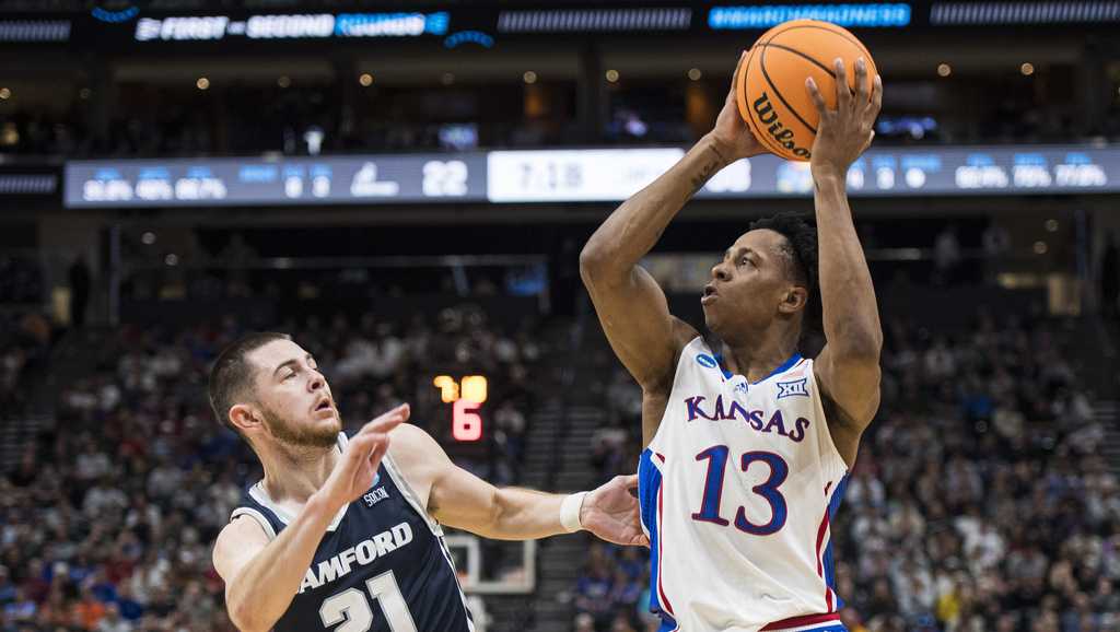 Kansas beats Samford 93-89