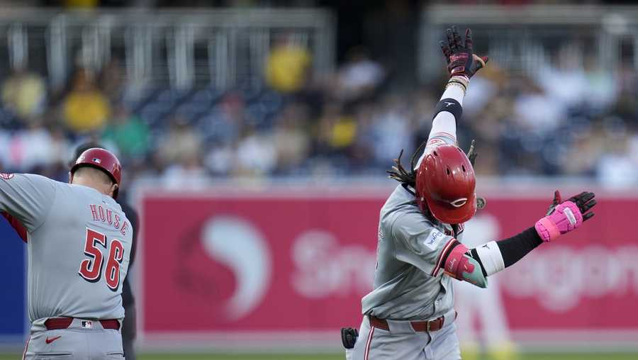 De La Cruz homers, Lodolo strikes out 11 in a combined 4-hitter as the ...