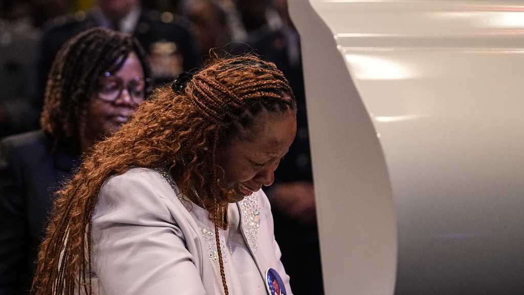 Hundreds pack funeral for Roger Fortson, the Black airman killed in his ...