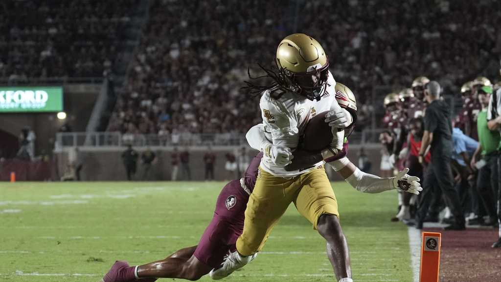 Treshaun Ward leads Boston College in 28-13 victory over No. 10 Florida ...