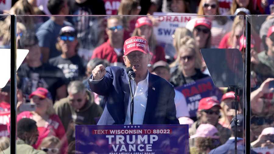 Donald Trump's Saturday rally at Central Wisconsin Airport
