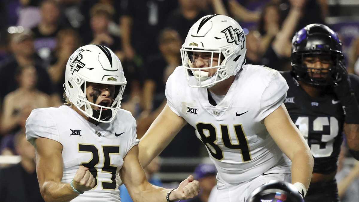 UCF edges TCU 35-34 with last-minute touchdown in Big 12 opener