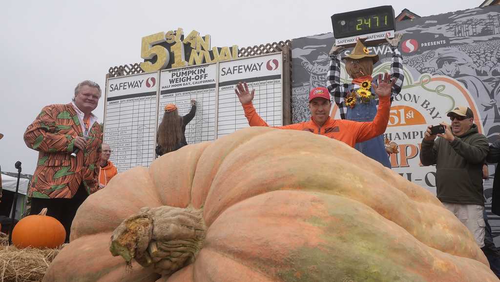 Four-time champion: Man's massive pumpkin claims victory at California ...