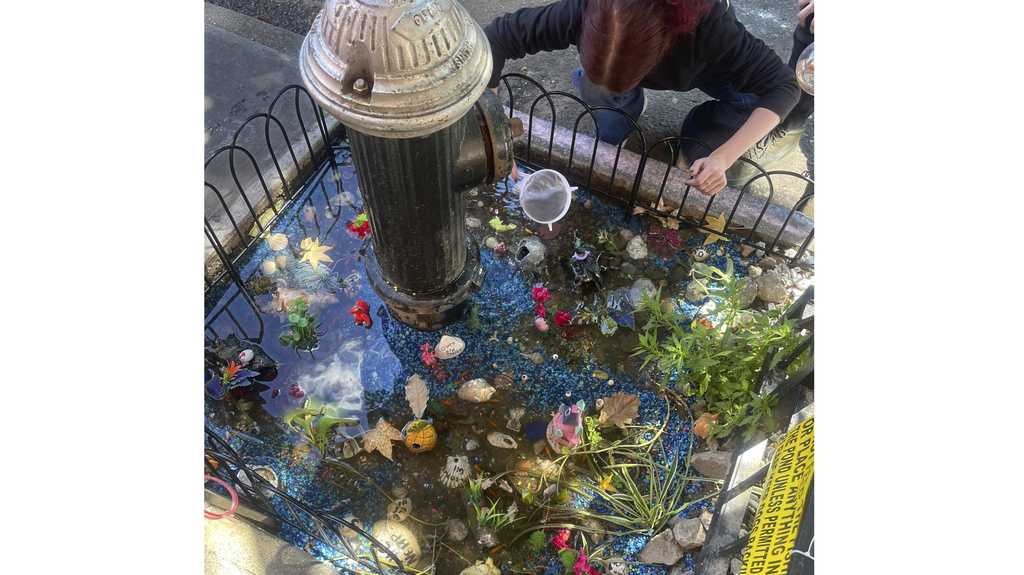 Farewell to a rogue goldfish aquarium under leaky NY fire hydrant - WJCL