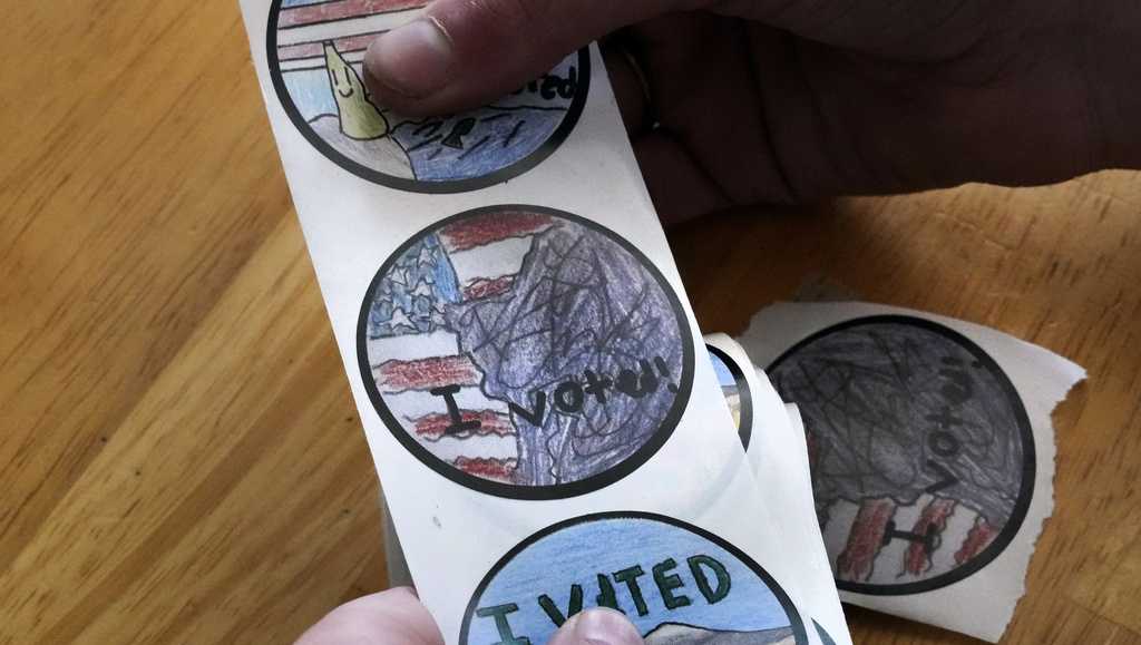 'I Voted' stickers branch out beyond familiar flag design