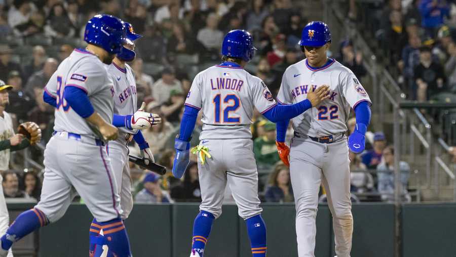 Alonso and Nimmo help power Mets past Athletics 7-6