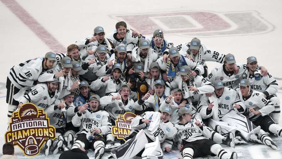 Western Michigan beats Boston University 6-2 in Frozen Four final