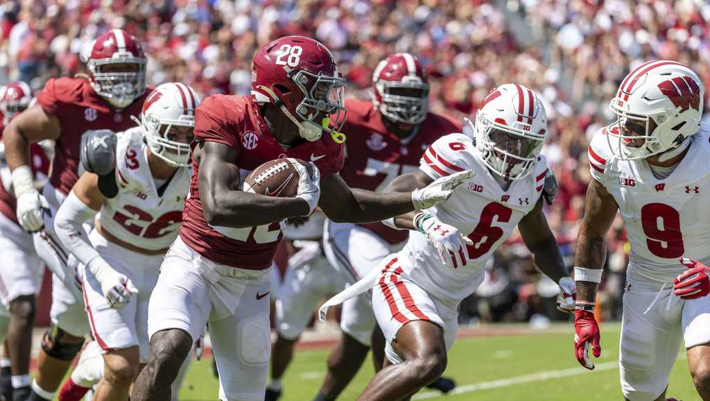 Ryan Williams, Bray Hubbard shine as Alabama beats the Badgers at ...